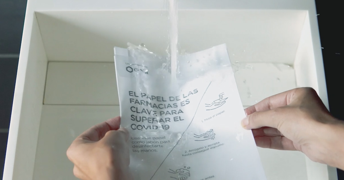 Handwashing Paper - Cinfa | Our Work | Ogilvy